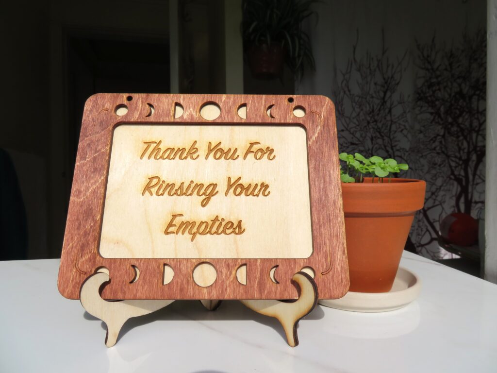 Empties Sign - Moon Phase Design | SpriteWorks